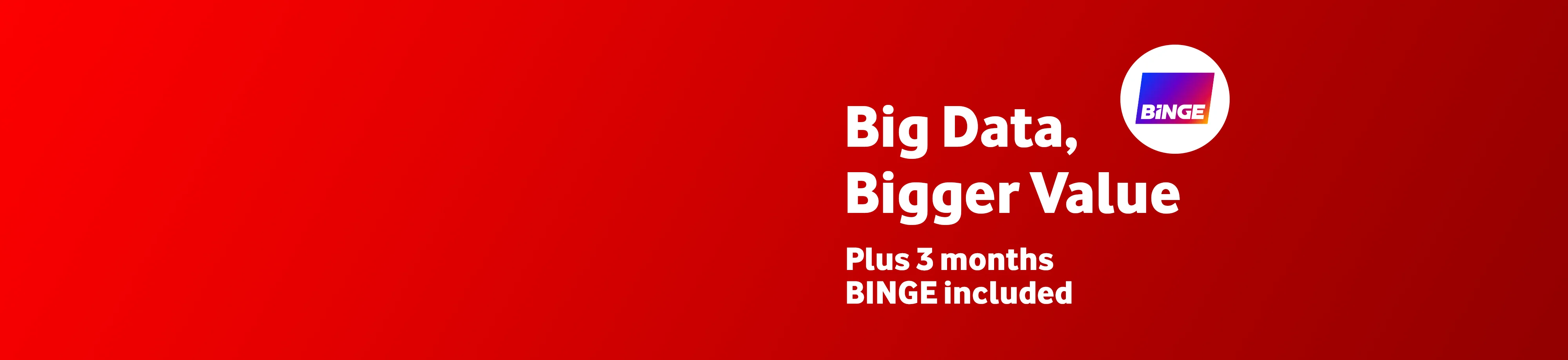 Get 3 months of BINGE with a SIM Only plan.